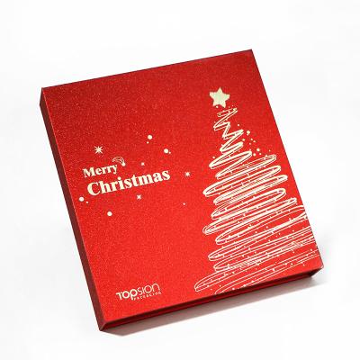 China Magnetic Clamshell Flip-top Rigid Box Premium Custom Matte Foil Gift Box Packaging for Christmas Valentine's Day New Year for sale