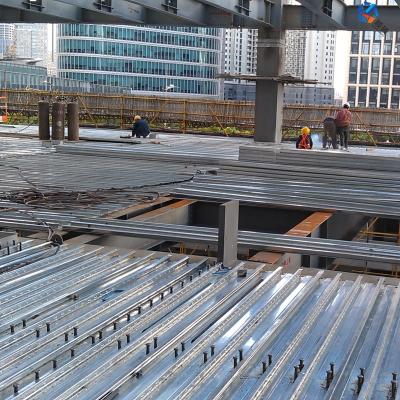 China 0.8mm-1.5mm Galvanized Steel Decking Sheet Floor Deck For Concrete Slab Construction for sale