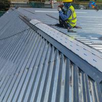 China Easy Installation Galvanized Steel Ridge Cap Waterproof For Metal Roofing Sheet for sale
