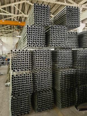 China Black / Galvanized Steel Channel Sections Customized Sawing / Cut To Length Available for sale