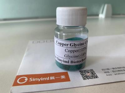 China Cu Copper Glycinate Amino Acid Chelate Fe Organic Cattle Mineral Light Green Powder for sale