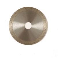 China 4.3inch 110×1.2/1.8×10×20mm Cold Press Continuous Rim Diamond Blade For Ceramic , Marble With Long Cutting Life for sale