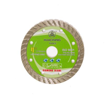 China Cold Press 4.3inch '110×1.2/1.8×10×20mm Turbo Diamond Blade For General Purpose ,Ceramic , Marble And Concrete for sale