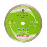 China Cold Press 9inch 230×1.8/2.6×10×22.23mm Continuous Rim Diamond Blade For Ceramic With Long Life for sale