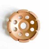 China High Quality 4inch Laser Welded 105mm Single Row Diamond Cup Wheel For Concrete , Stone,Hard Building Materials for sale