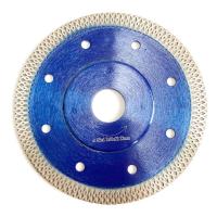 China HUACHANG Hot Press 5inch 125x0.8/1.2x10x22.23mm Blue Circular Diamond Saw Blade For General Purpose , Ceramic , Brick for sale