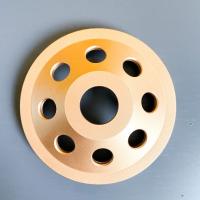 China High Level 4.5inch Laser Welded 115mm Single Row Diamond Cup Wheel For Concrete , Stone,Hard Building Materials for sale