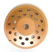 China 5inch Laser Welded 125×10T(30×5×7.2)×22.23mm Single Row Diamond Cup Wheel For Concrete , Stone,Hard Building Materials for sale