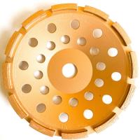 China 5inch Laser Welded 125×10T(30×5×7.2)×22.23mm Single Row Diamond Cup Wheel For Concrete , Stone,Hard Building Materials for sale