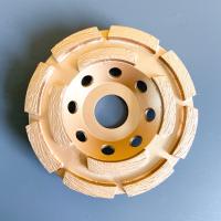 China 105mm 4 Double Row Diamond Cup Wheel Grinding For Concrete Huachang Tools for sale