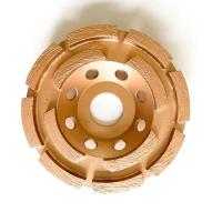 China 7 In. Single Row Double Row Diamond Cup Grinding Wheel 180mm Huachang Diamond Tools for sale