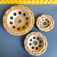 China 7 In. Single Row Double Row Diamond Cup Grinding Wheel 180mm Huachang Diamond Tools for sale
