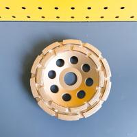 China 230mm 9 Inch Diamond Cup Wheel Double Row Cup Wheel For Stone Hard Building Materials for sale