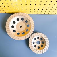 China HuaChang Tool 6inch Sintered 150mm Diamond Continuous Turbo Grinding Cup Wheel For Concrete , Stone,Building Materials for sale