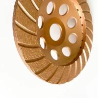 China High Quality 7inch 180×4.5×20×22.23mm Diamond Continuous Turbo Grinding Cup Wheel For Concrete , Stone for sale