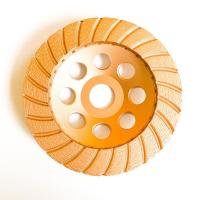 China High Quality 7inch 180×4.5×20×22.23mm Diamond Continuous Turbo Grinding Cup Wheel For Concrete , Stone for sale