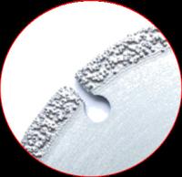 China High quality 105×0.5/1.0×5×20×8T Vacuum Brazed Diamond Grinding Cutting Disc for stone ceramic plastic marble for sale