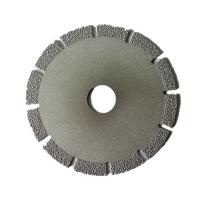 China Good look 9inch 230×1.8/2.7×6×17T×22.23 Vacuum Brazed Diamond Grinding Cutting Disc for stone ceramic plastic marble for sale