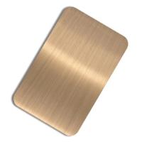 China SS 304 Hairline Finish Colored Stainless Steel Decorative Sheet No 4 0.1-300mm Thick for sale