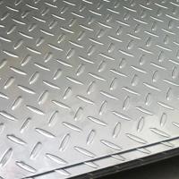China Diamond Embossed Stainless Steel Sheet 304 0.9mm Chequered Plate for Backsplash for sale