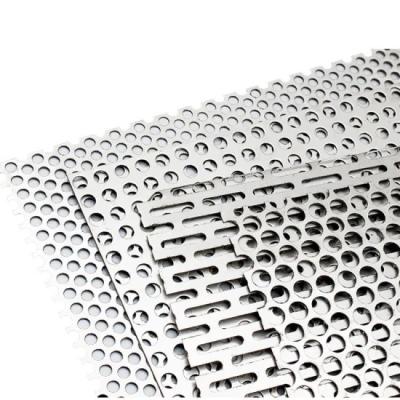 China 201 304 Round Hole Perforated Stainless Steel Sheet 0.1-300mm Thickness for Industry Construction for sale