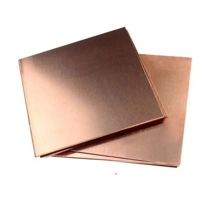 China 0.4mm to 0.6mm Solid Copper Sheet Plate 26-36 Gauge C11000 C10200 for Industrial Use for sale