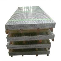 China ASTM 304 Stainless Steel Skid Plate Pattern Embossed Checkered Sheet 5mm for sale
