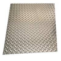 China ASTM 304 Stainless Steel Skid Plate Pattern Embossed Checkered Sheet 5mm for sale