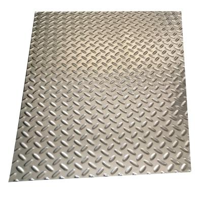 China ASTM 304 Stainless Steel Skid Plate Pattern Embossed Checkered Sheet 5mm for sale