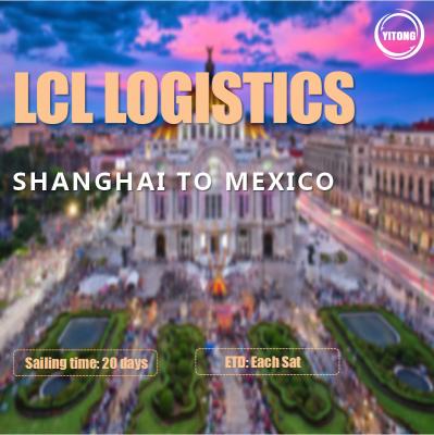 China Shanghai to Manzanillo Mexico LCL Freight Shipping 20 Days Transit Logistics Service for sale