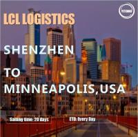 China Shenzhen to Minneapolis LCL Sea Freight Shipping 20 Days Container Logistics for sale
