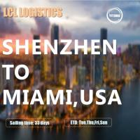 China Direct LCL Shipping Agent Shenzhen to Miami USA 33 Days Transit for sale