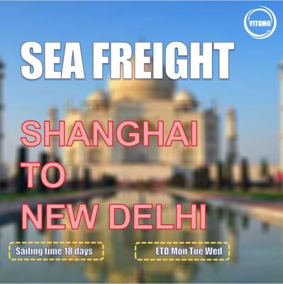 China International Sea Freight Shanghai to New Delhi India 18 Days Fast Sailing for sale