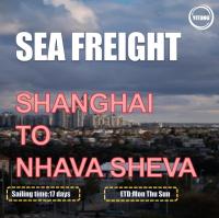 China Shanghai to Nhava Sheva Ocean Freight Shipping 20GP 40GP Container Sea Freight for sale