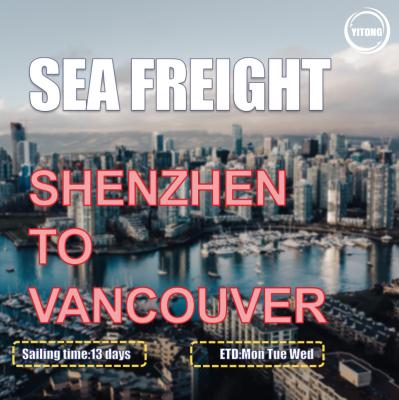 China International Sea Freight from China to Vancouver Canada Port to Port LCL FCL Shipping for sale