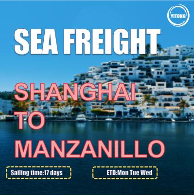 China Direct NVOCC Sea Freight Shanghai to Manzanillo Mexico 20GP 40GP Container Shipping for sale