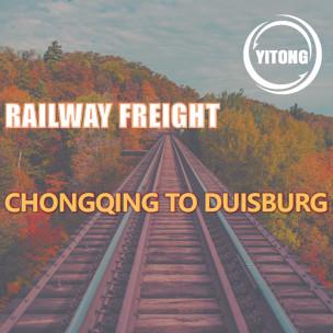 China NVOCC International Rail Freight Logistics from Chongqing China to Duisburg Germany 15-18 Days for sale