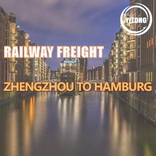 China International Rail Freight Door to Station Zhengzhou China to Hamburg Germany Container Service for sale