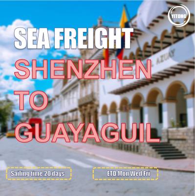 China Sea Freight Logistics Shenzhen to Guayaquil Ecuador 20 Days Transit Time for sale