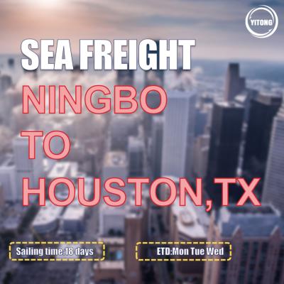 China Ocean Freight Logistics from Ningbo to Houston Texas USA 18 Days Transit for sale