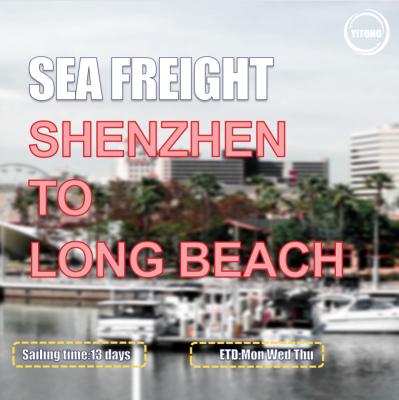 China Direct Sea Freight Logistics from Shenzhen to Long Beach USA 20ft 40ft Container for sale