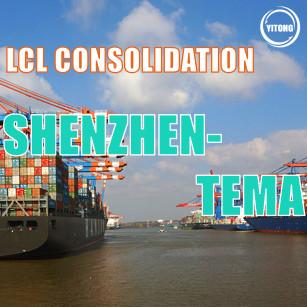 China NVOCC LCL Shipping Service Shenzhen to Tema Ghana Weekly 45 Days for sale