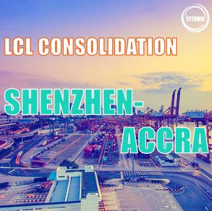 China LCL Sea Freight Shipping from Shenzhen to Accra Ghana 45 Days Weekly Service for sale