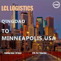 China Qingdao to Minneapolis LCL Freight Shipping Forwarder 28 Days Transit for sale