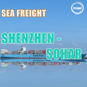 China Shenzhen to Sohar Oman Sea Freight Service 20 Days Transit Weekly Departure for sale