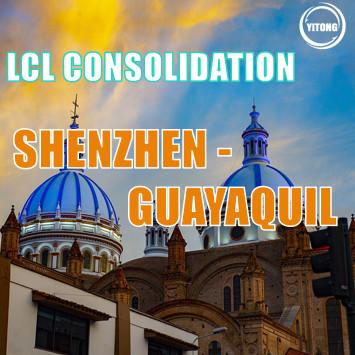 China LCL Sea Freight Service Shenzhen to Guayquil 30 Days Transit Weekly ETD for sale
