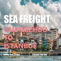 China Guangzhou to Istanbul Sea Freight Shipping Agency 24 Days Transit NVOCC Carrier for sale