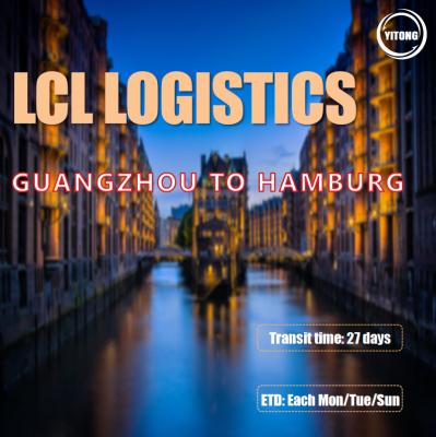 China Guangzhou to Hamburg LCL Freight Forwarder CIF DDU Shipping Service 20ft for sale
