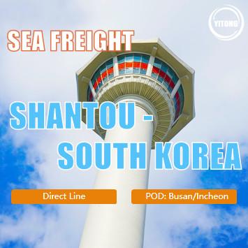 China Yitong Logistics International Sea Freight Shantou to Busan Incheon Weekly 4-6 Days for sale