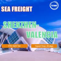China Shenzhen to Valencia Sea Freight Service 29 Days Weekly Departure for sale